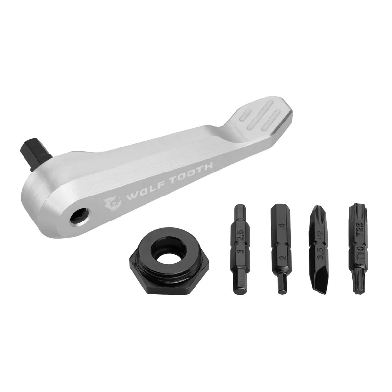 Wolf Tooth Axle Handle Multi-Tool in Silver