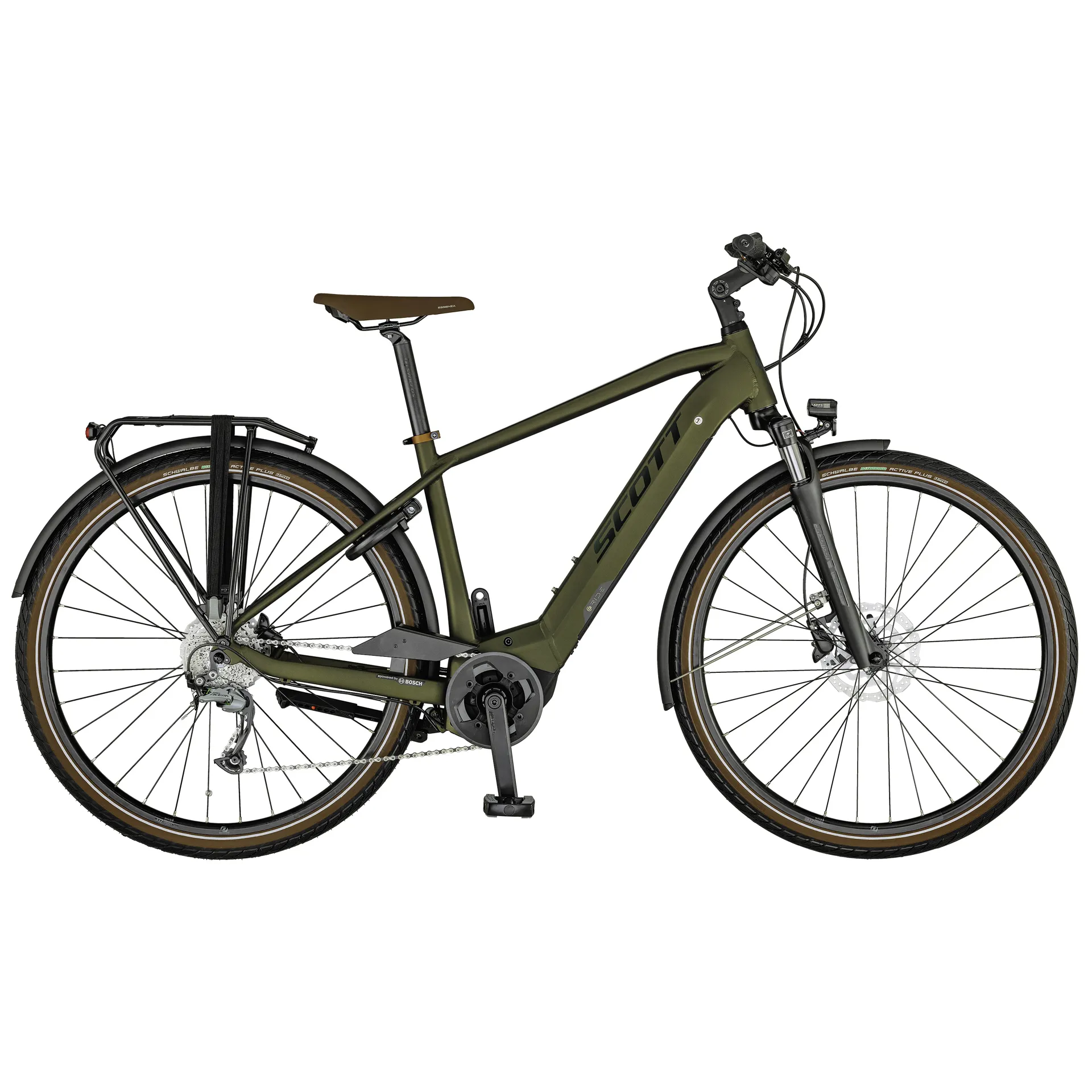 Scott Sub Tour eRIDE 30 Electric Hybrid Bike 2021 in Green