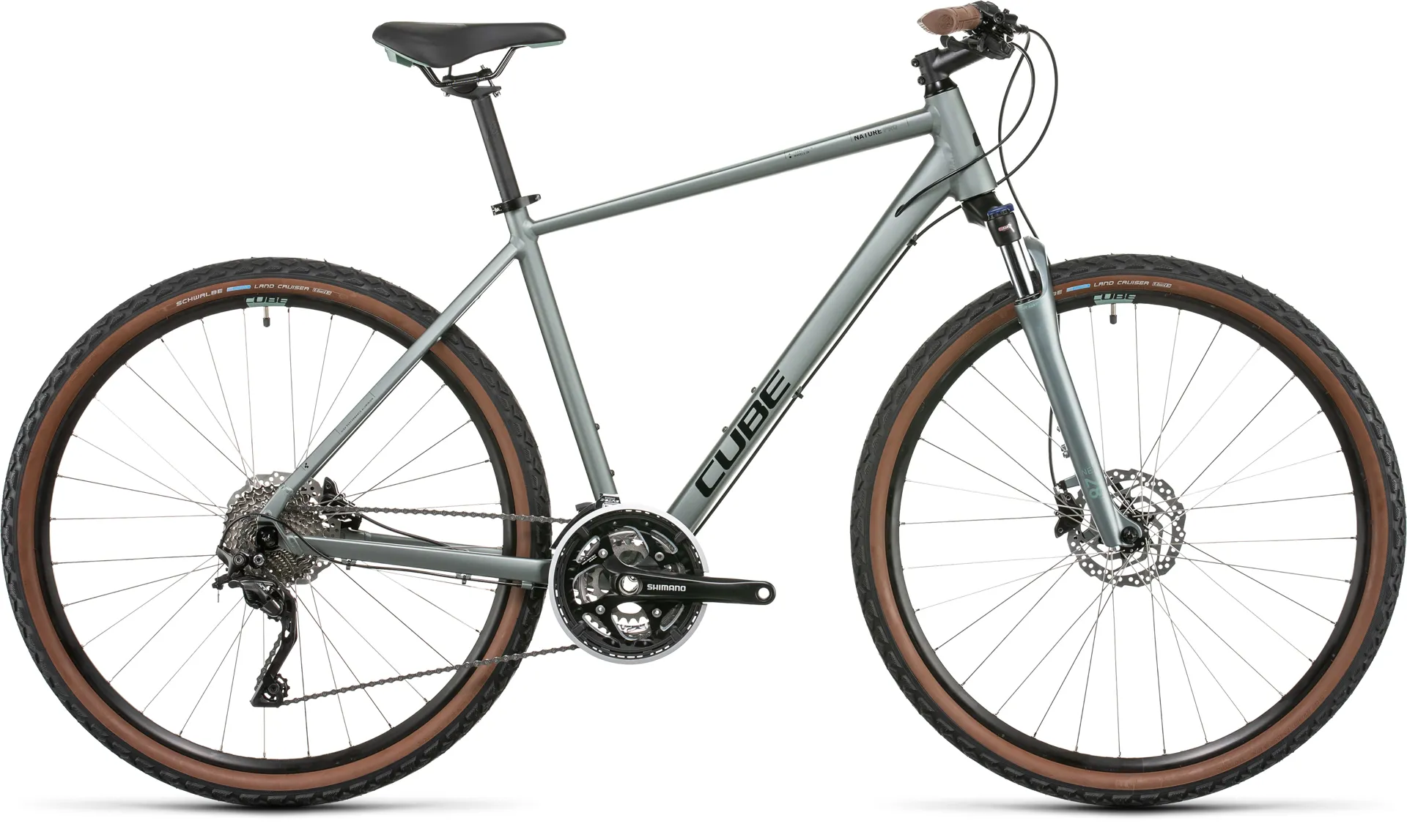 Cube Nature Pro Hybrid Bike 2022 in Green