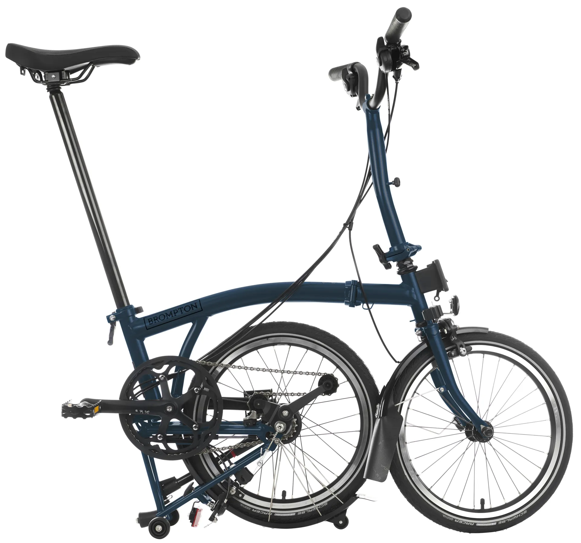Brompton C Line 6-Speed Folding Bike 2025 in Ocean Blue