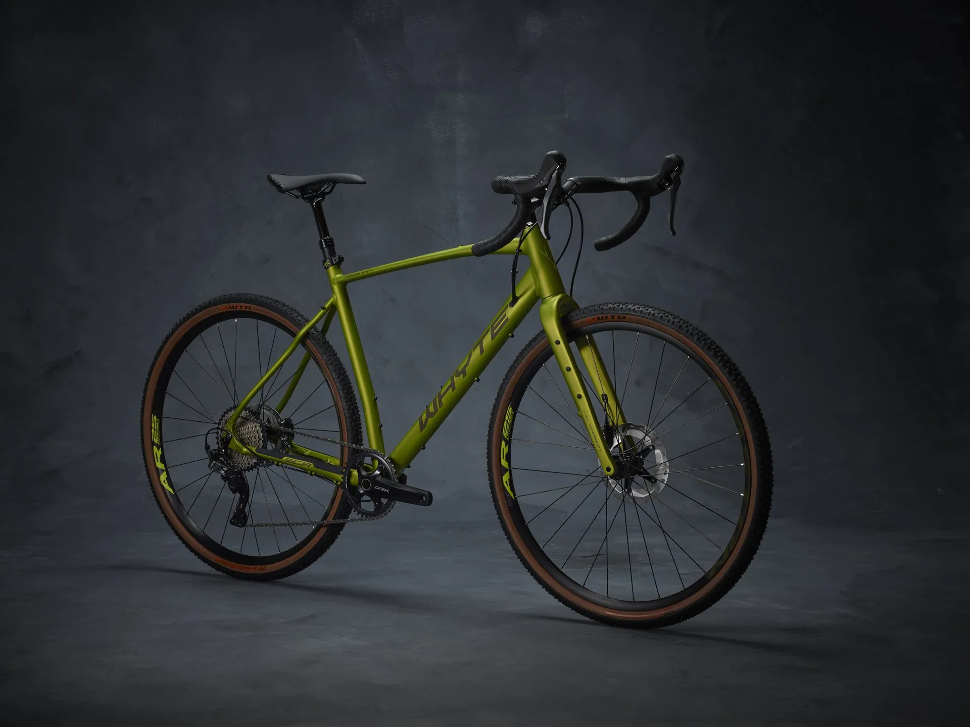 Whyte Gisburn V3 Gravel Road Bike 2021 in Matt Olive and Lime