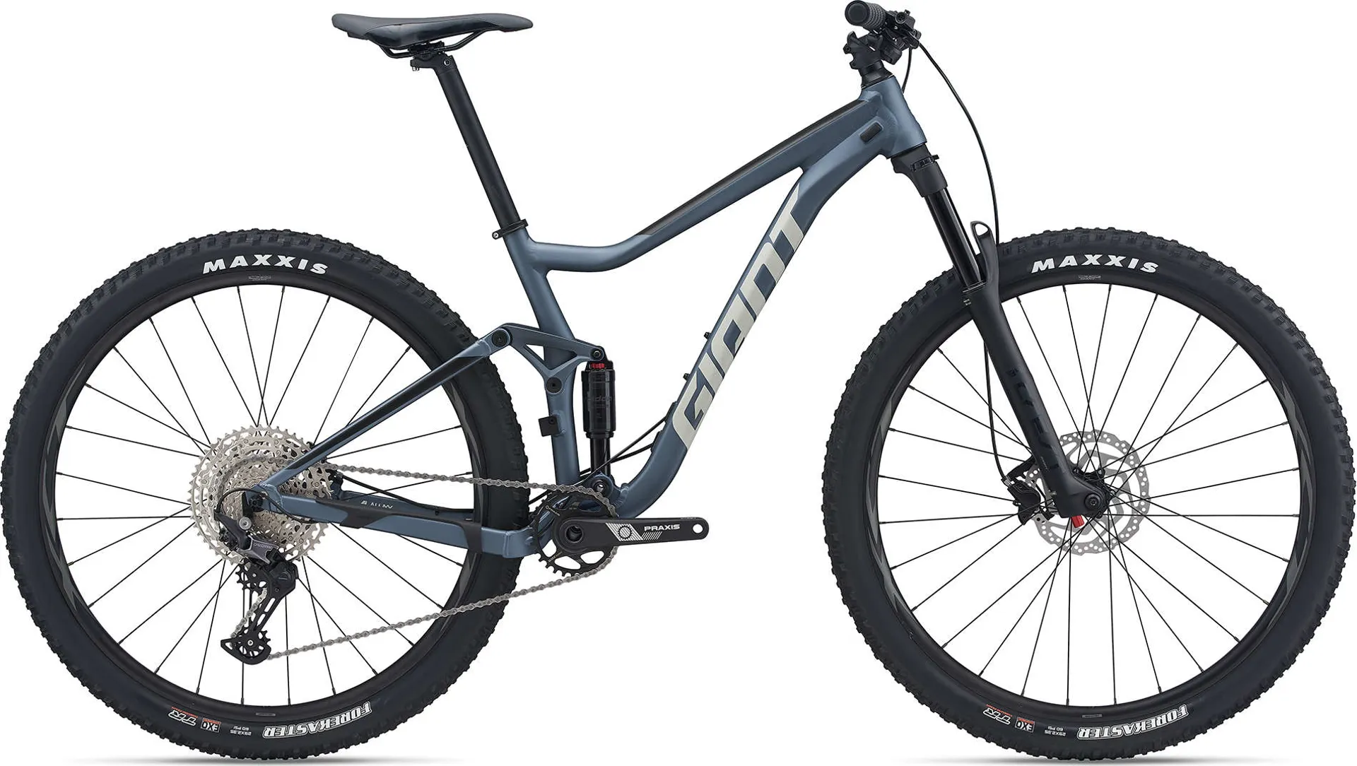 Giant Stance 2 Full Suspension Mountain Bike 2021 in Blue Ashes