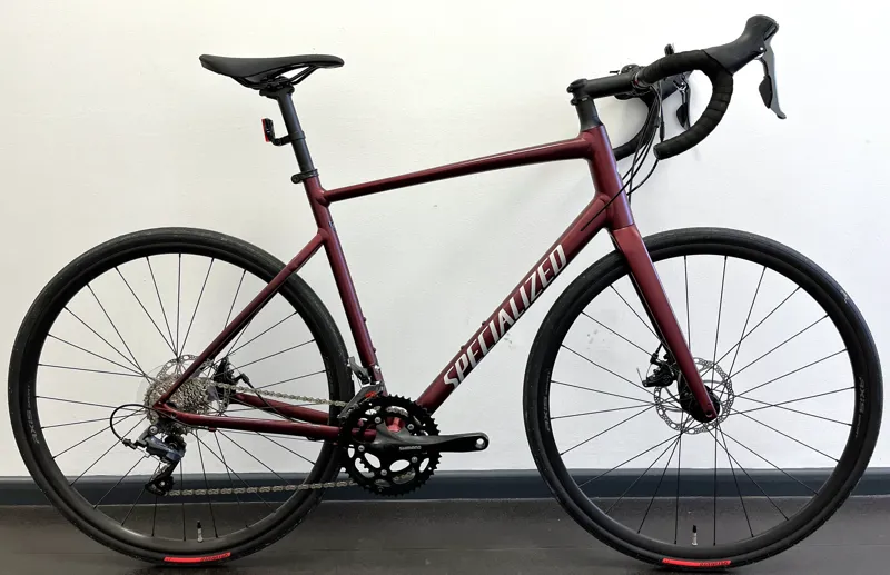 EX DISPLAY Specialized Allez E5 Disc Road Bike 58 2023 in Maroon/Silver ...