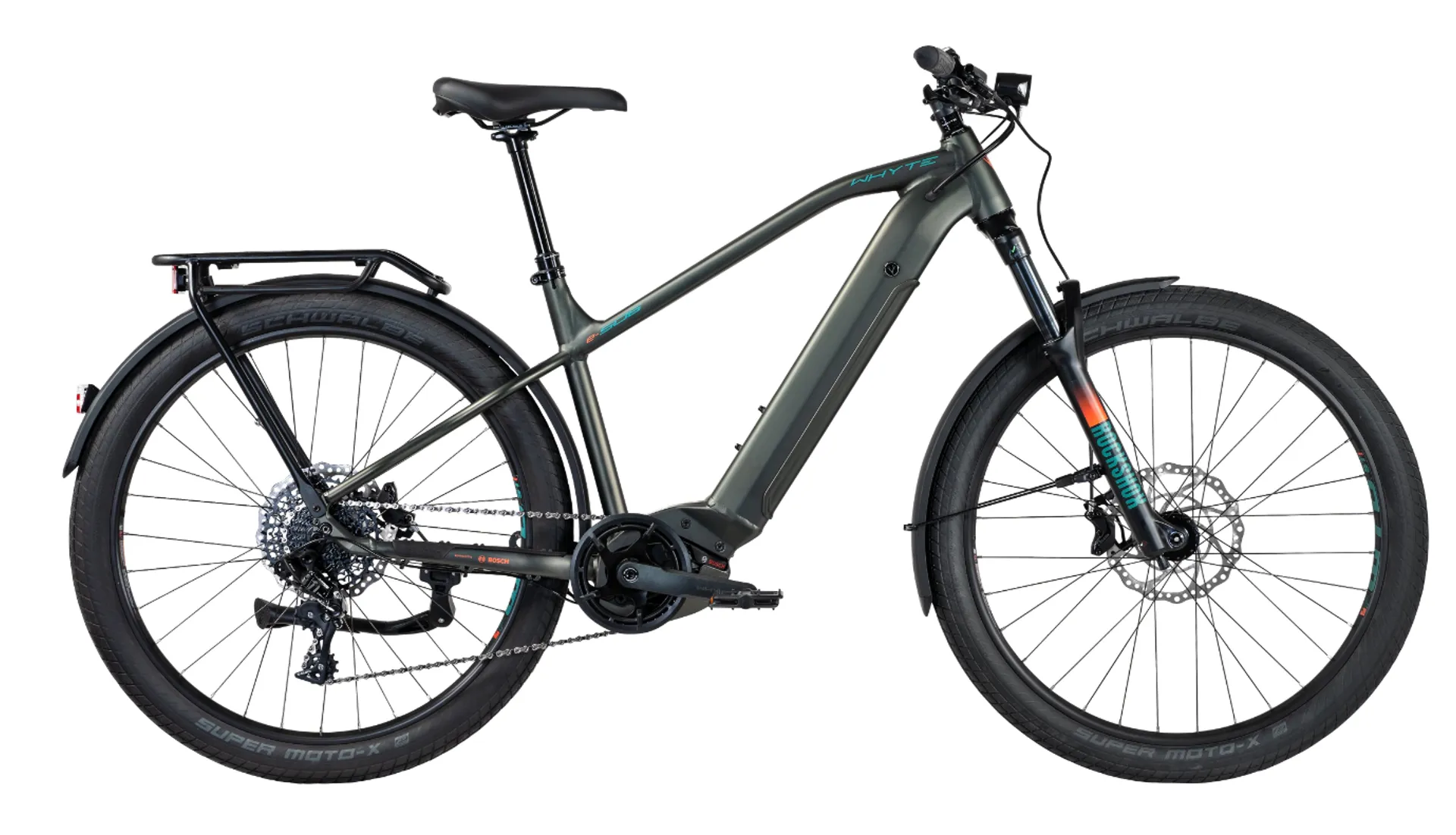 Ex Display Whyte e-506 v1 Electric Mountain Bike Medium 2022 in Matt Moss