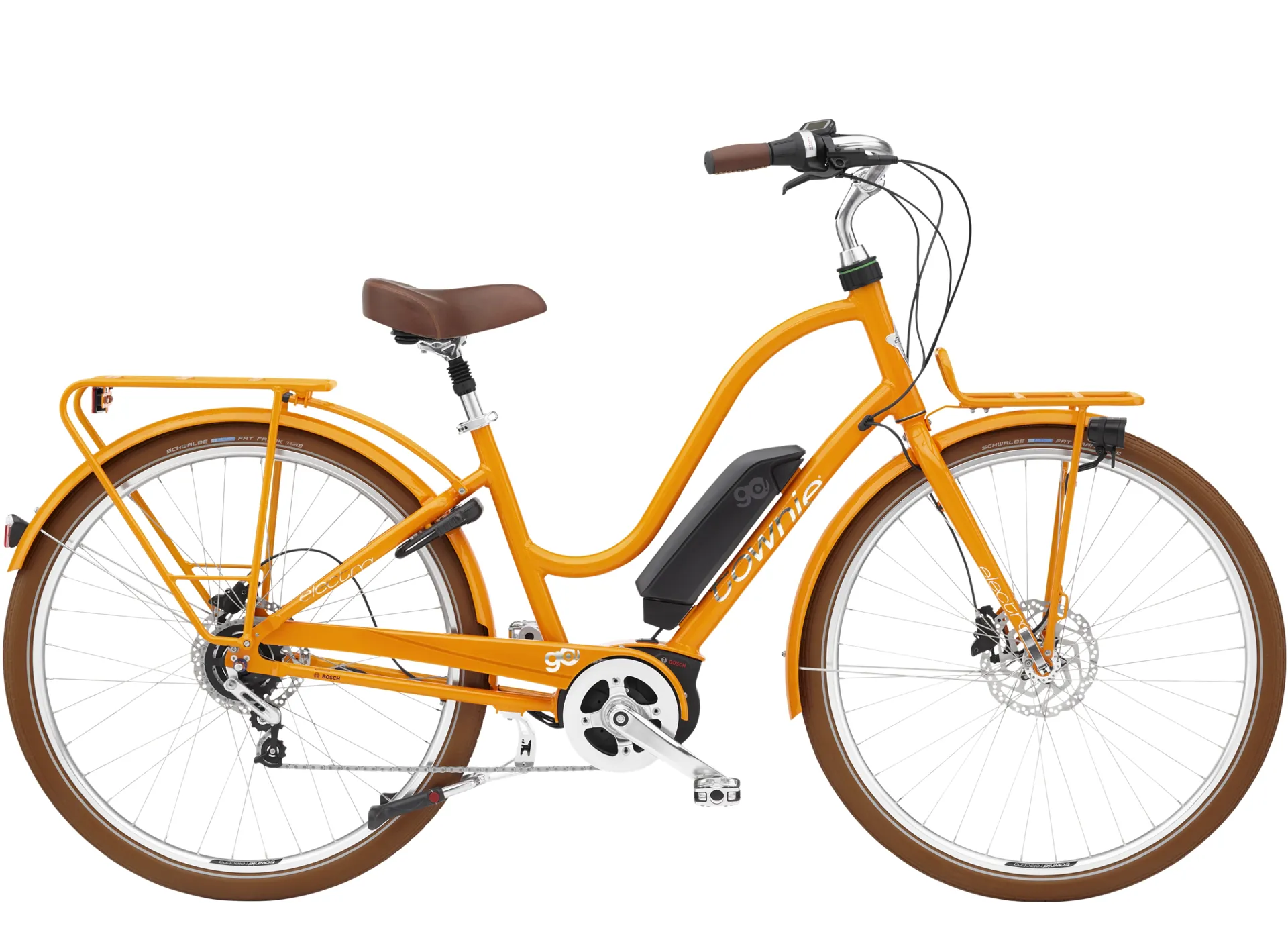 Electra Townie Commute Go 5i Step Thru Med Electric Bike 2025 in Orange