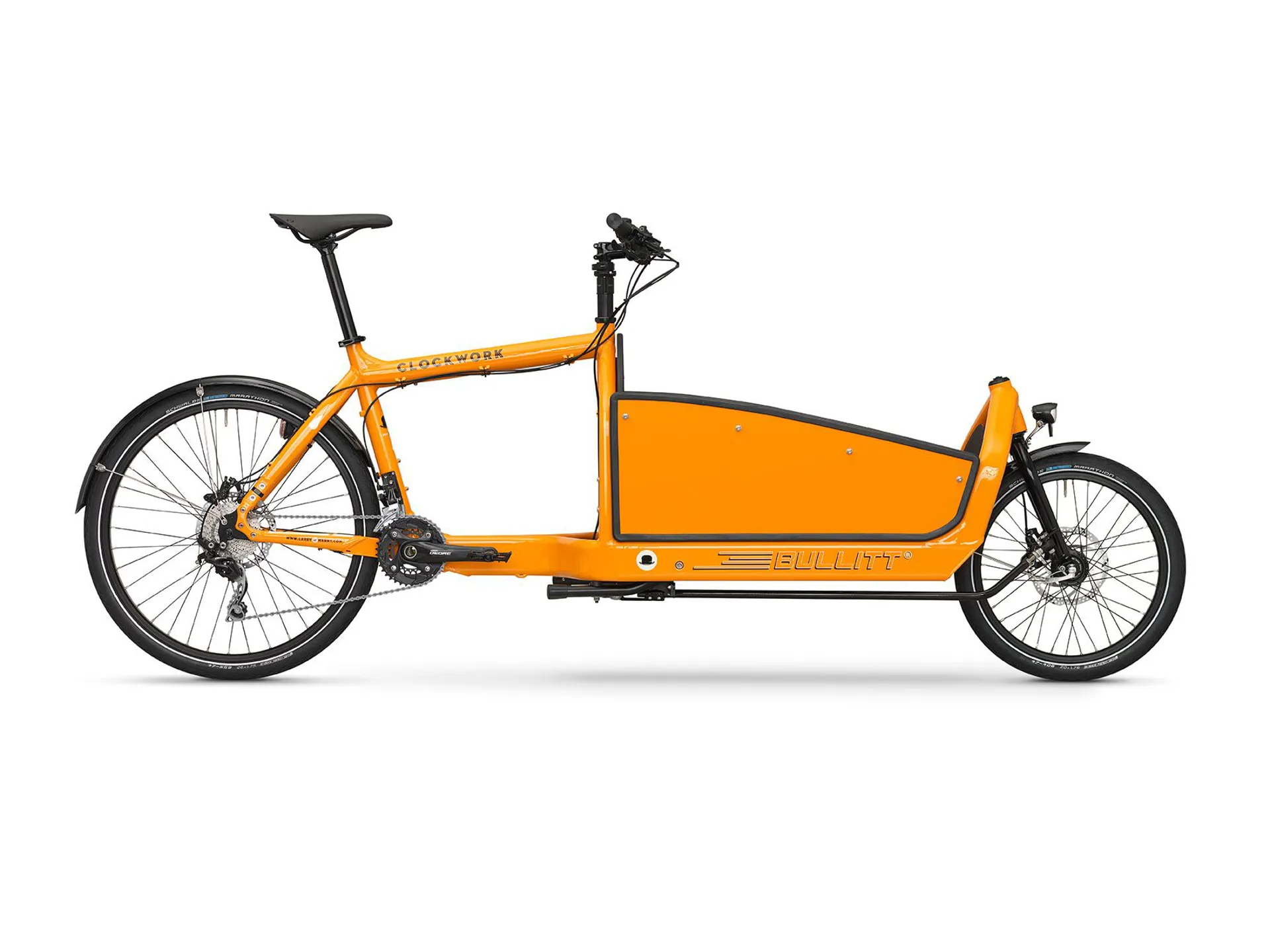 Bullitt Original Clockwork Orange Deore 20 Speed Cargo Bike 2021 in Orange