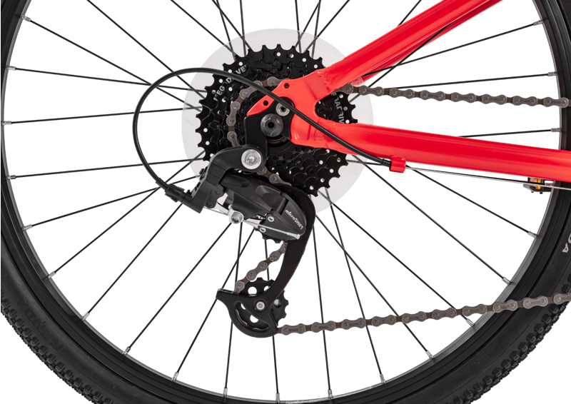Forme Bamford 2023 24 inch wheel Kids Hybrid Bike in Satin Red