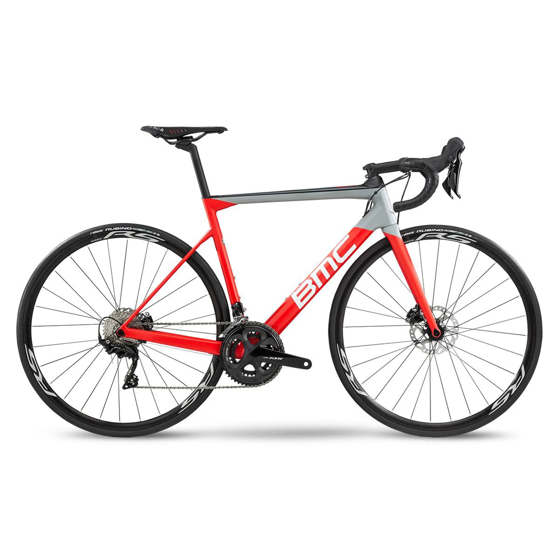 BMC Teammachine SLR02 Disc Four Mens Road Bike in Super Red and Carbon