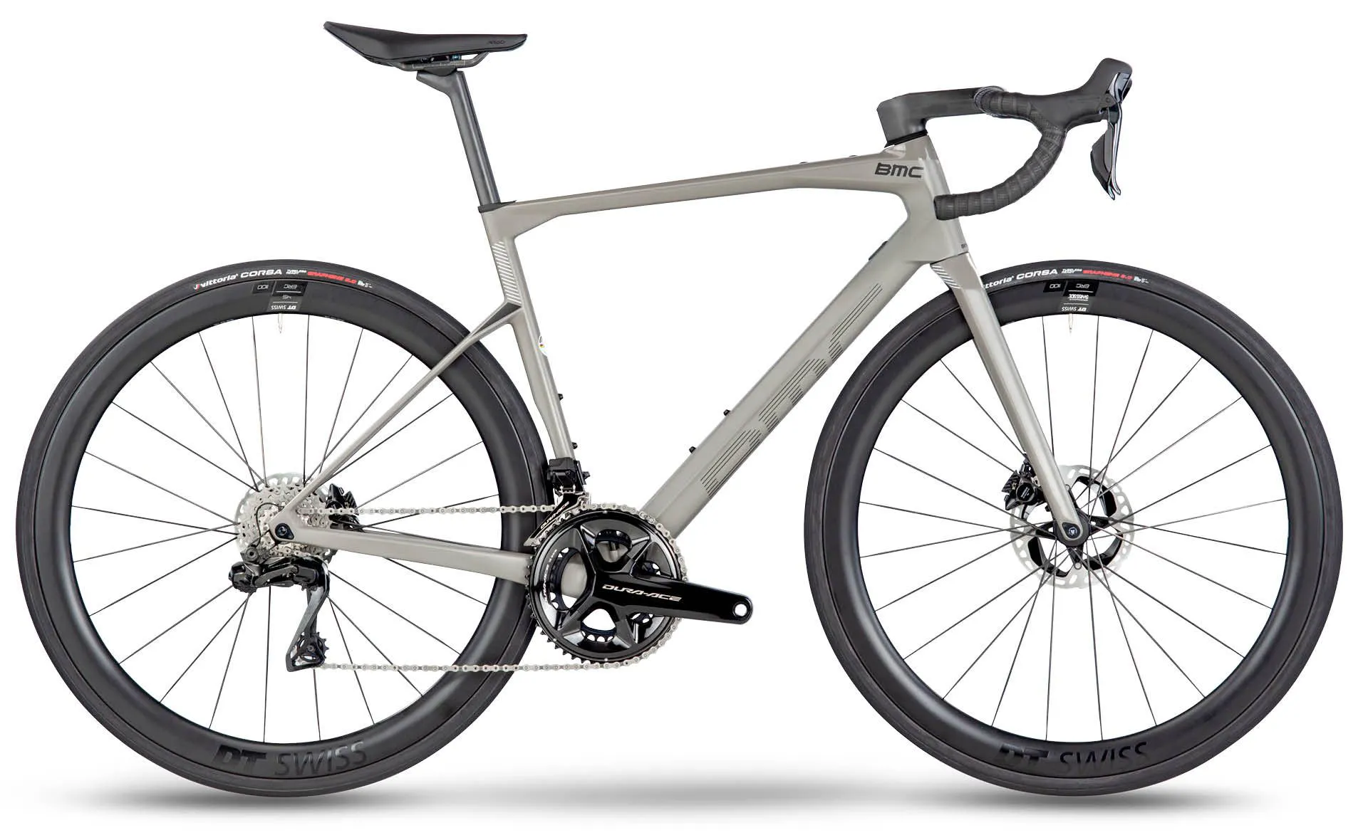 BMC Roadmachine 01 Two Dura Ace Di2 Road Bike 2023 in Rhino Grey/Black