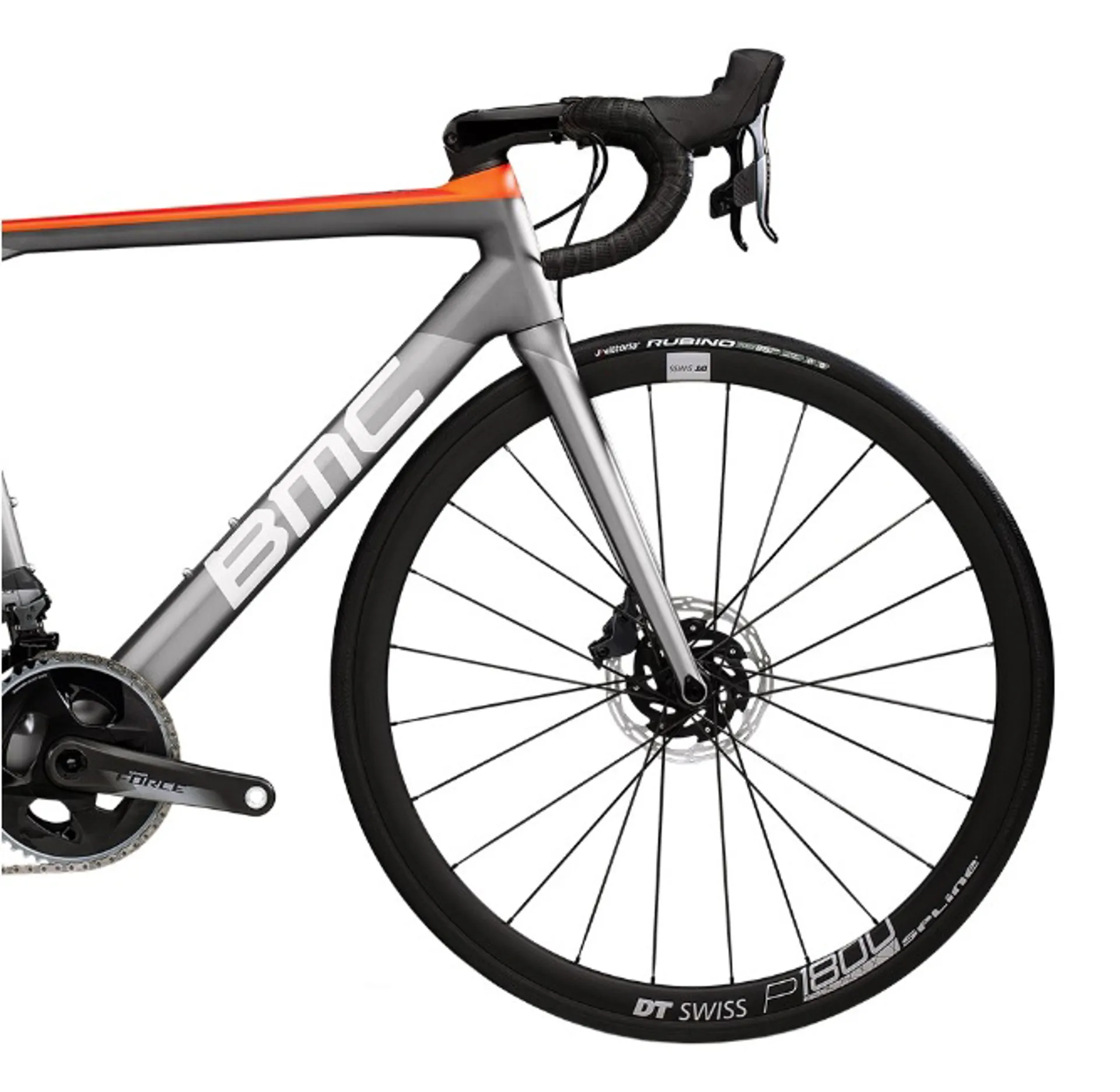 BMC Teammachine SLR02 Disc One Mens Road Bike 2020 in Gunmetal and Orange