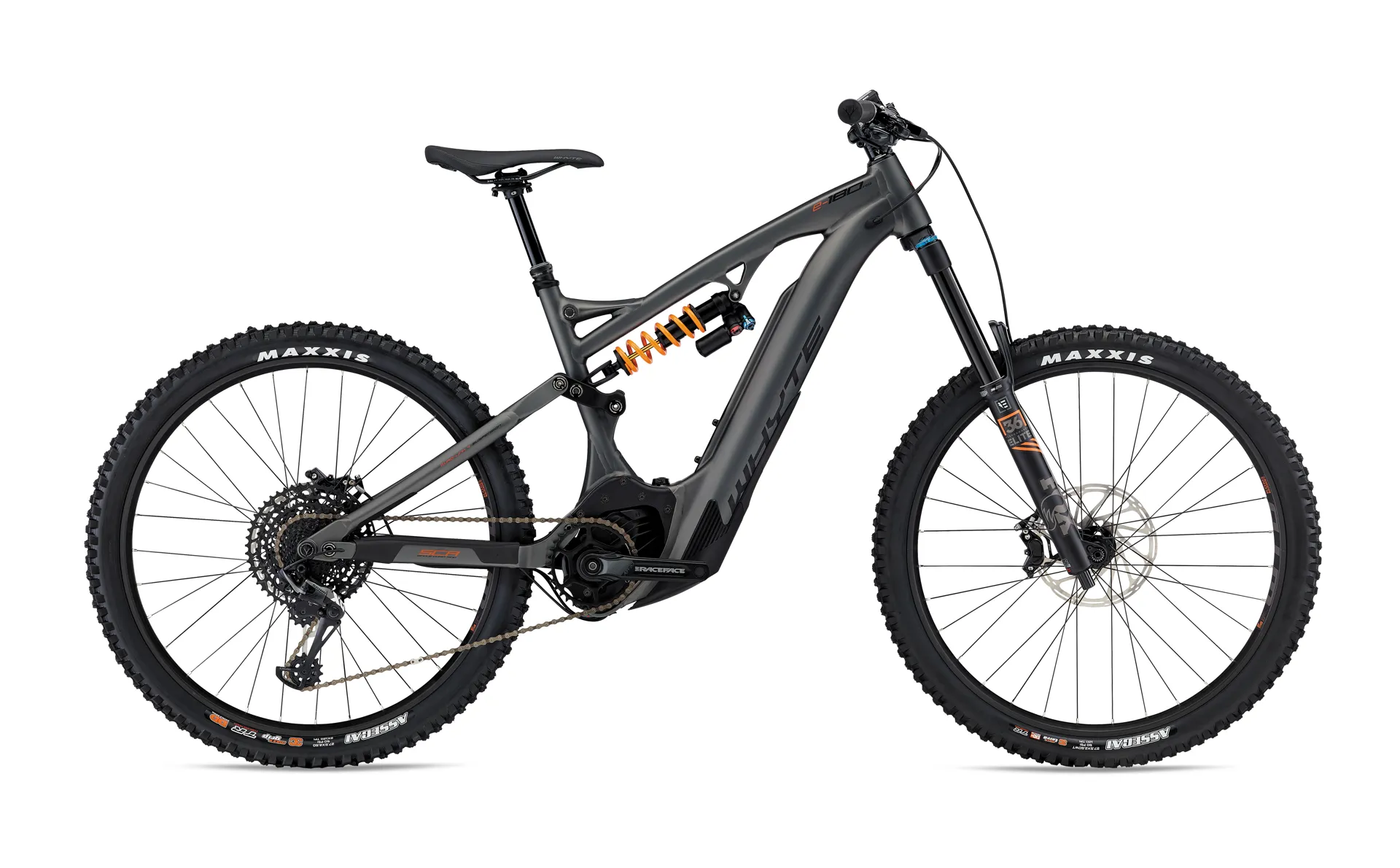 Whyte E-180 RS Full Suspension Mountain Bike 2020 in Gunmetal