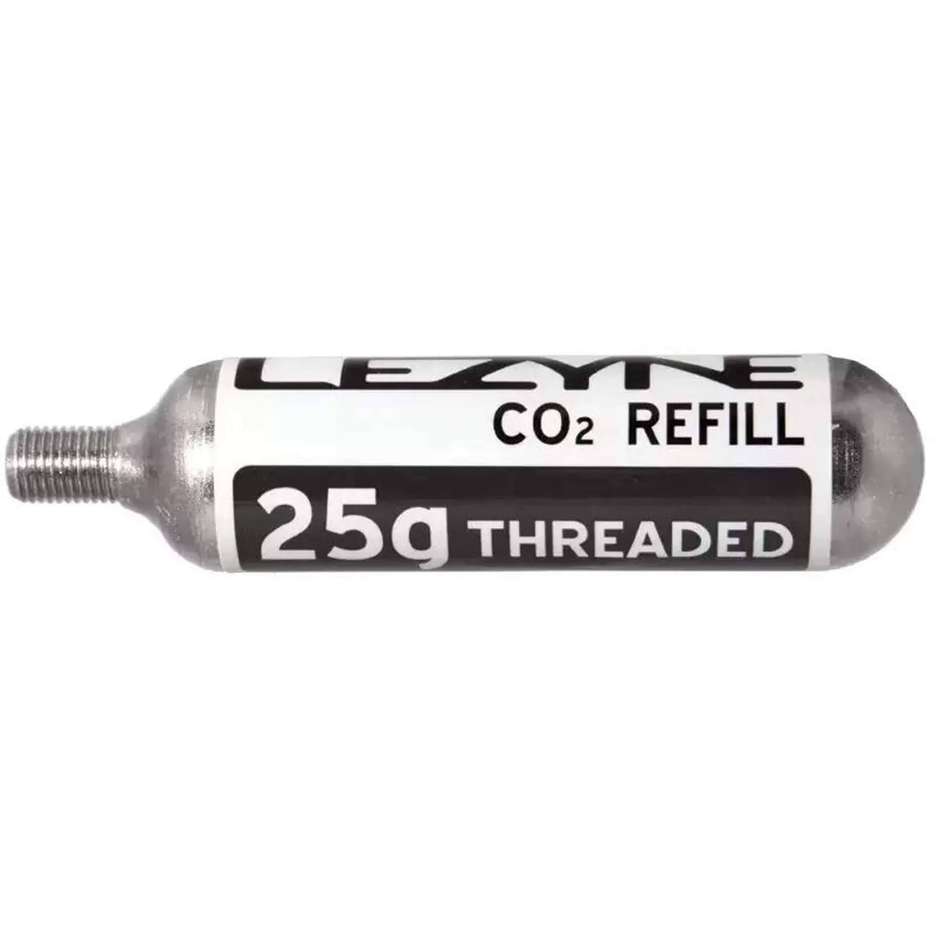 Lezyne 16g Threaded CO2 Single Cartridge in Silver