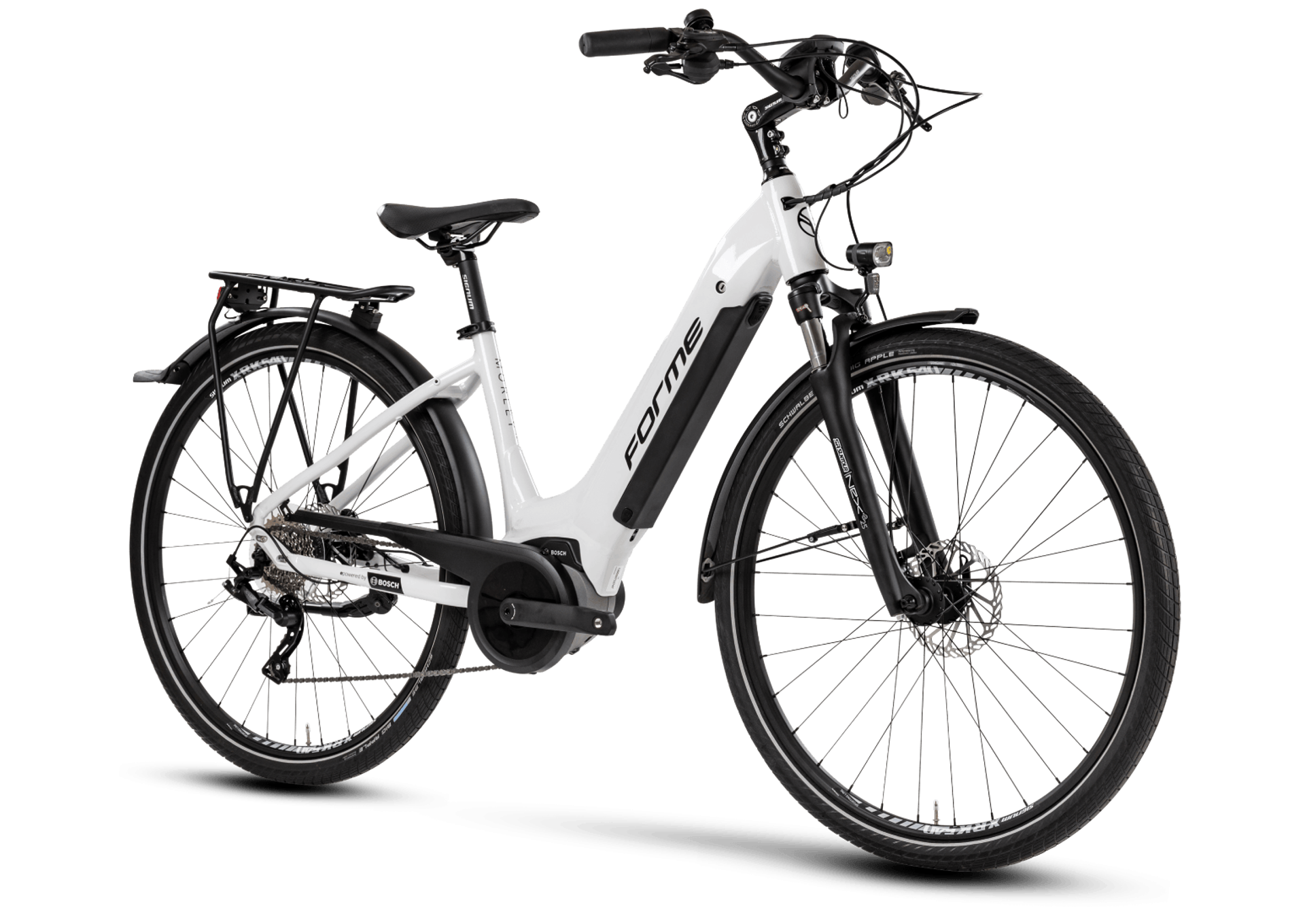 Forme Morley 1E Electric Hybrid Bike 2023 in White/Black