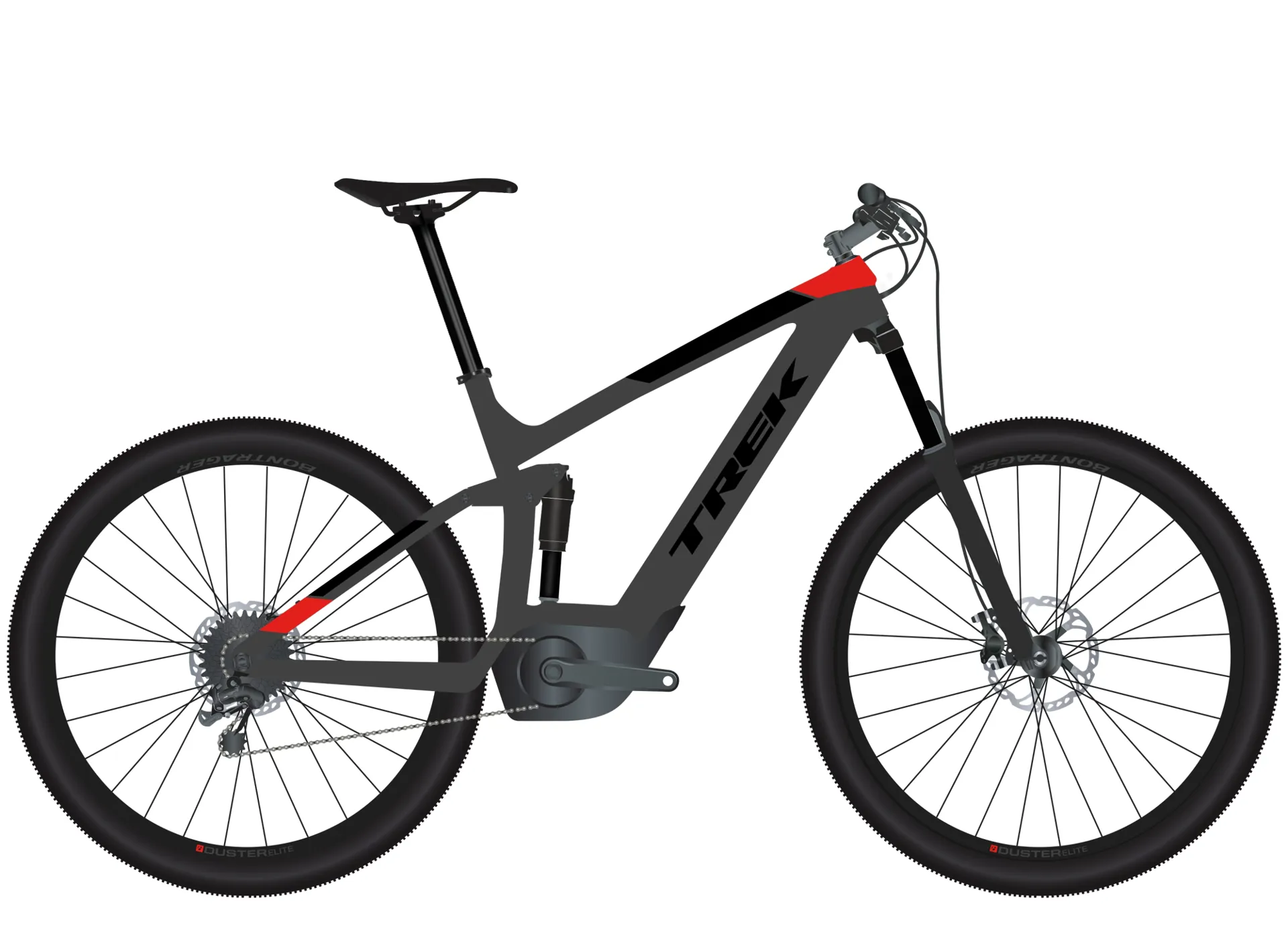 Trek Powerfly FS 5 G2 Electric Full Suspension Mountain Bike in Grey