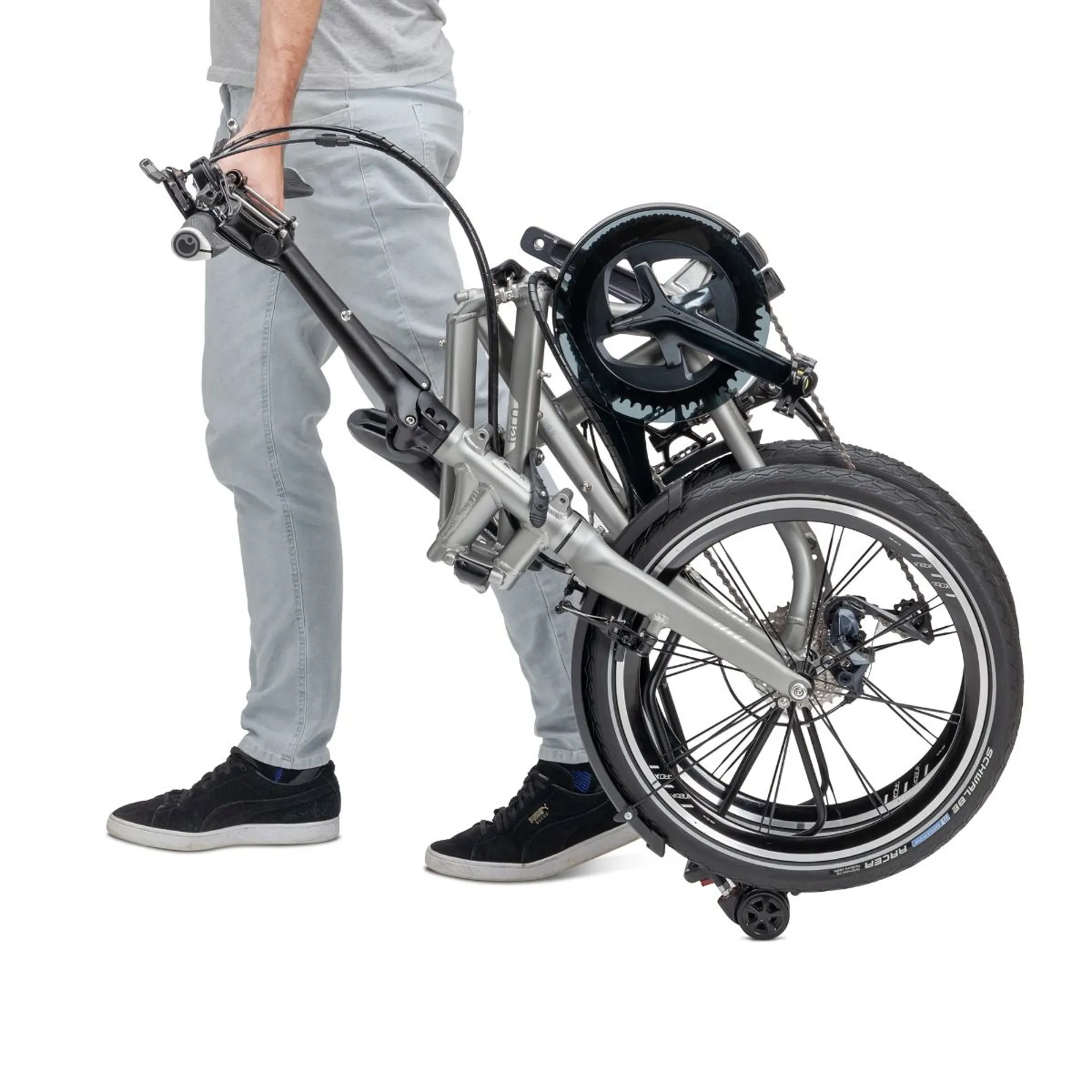 Tern BYB S11 Folding Bike 20 inch Wheel 11 Speed 2023 in Silver