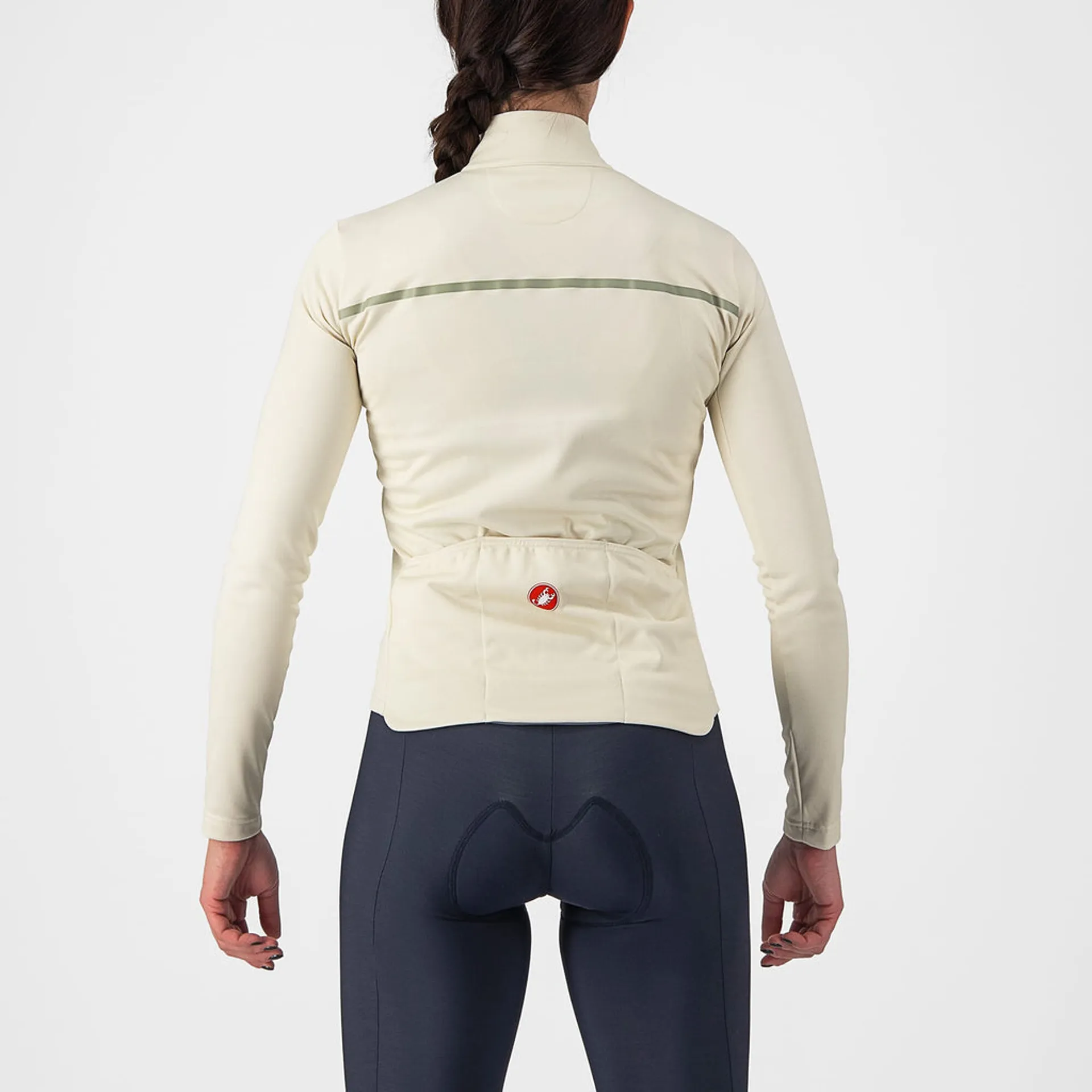 Castelli Sinergia 2 Women's Jersey in Chalk/Green Tea