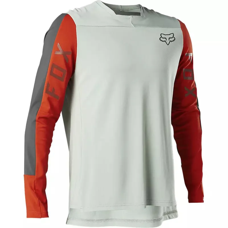 Fox Racing Defend Pro Long Sleeve Jersey in Green