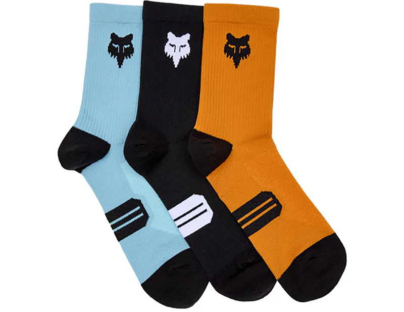 Fox Racing 6 Inch Ranger Socks in Multi Colour Pack