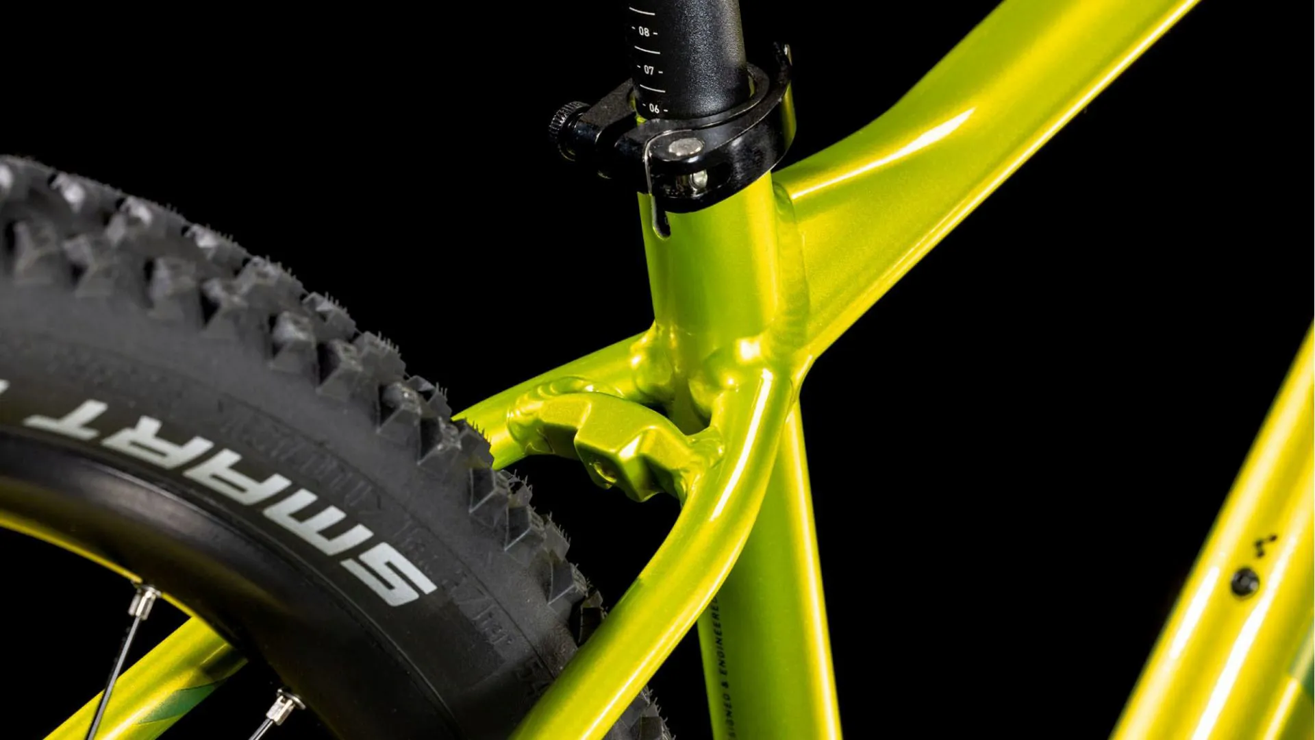 Cube Aim SLX Hardtail Mountain Bike 2025 in Flashlime/Juniper