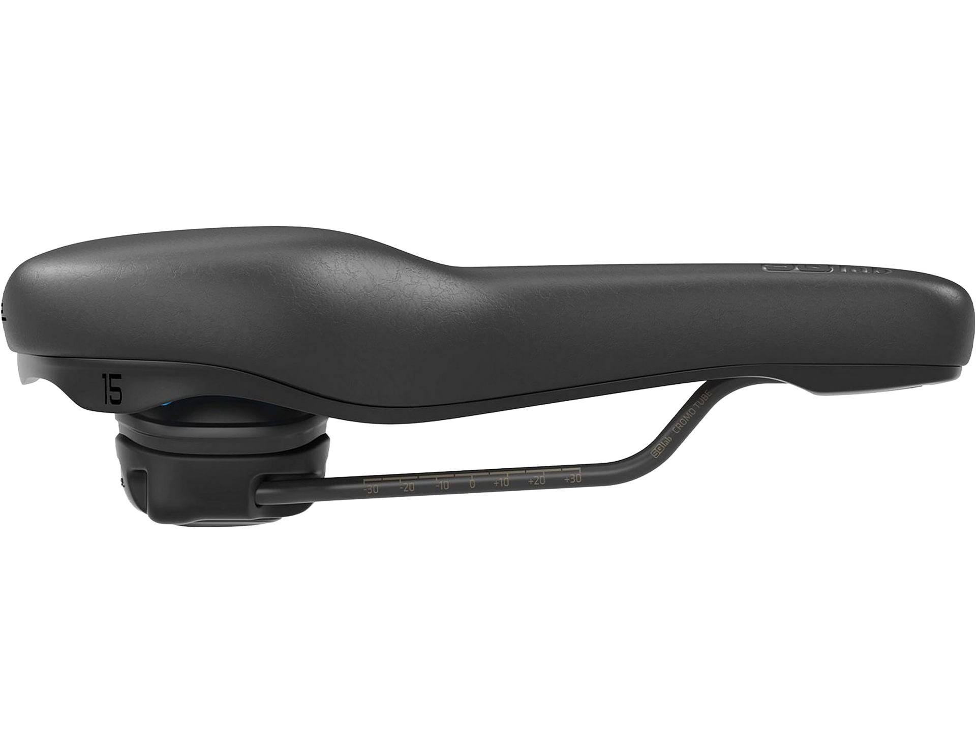 SQlab 602 M-D Active 2.1 Trekking Saddle in Black