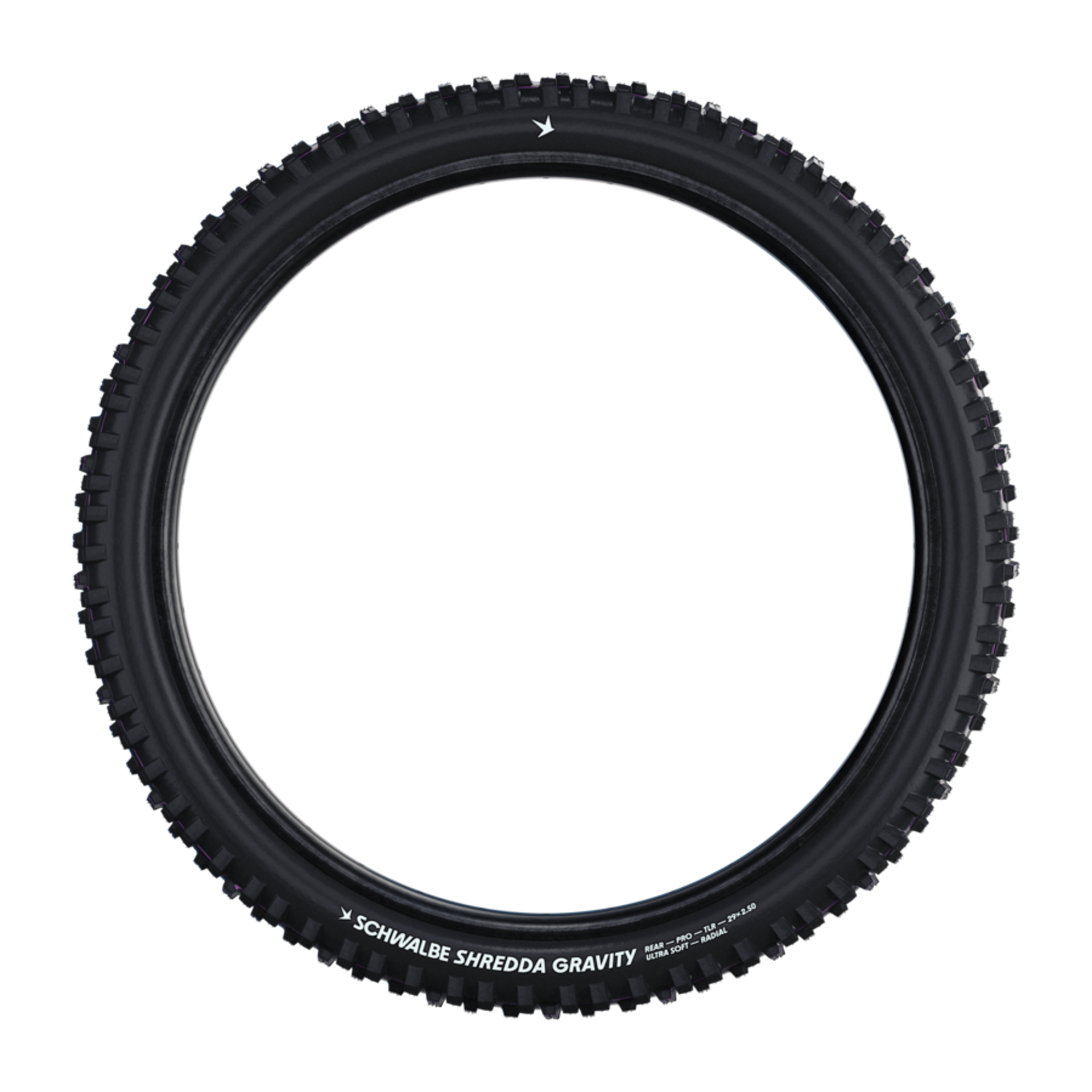 Schwalbe Shredda Rear Radial Gravity Pro Evo TLR Tyre 27.5x2.50 in Black