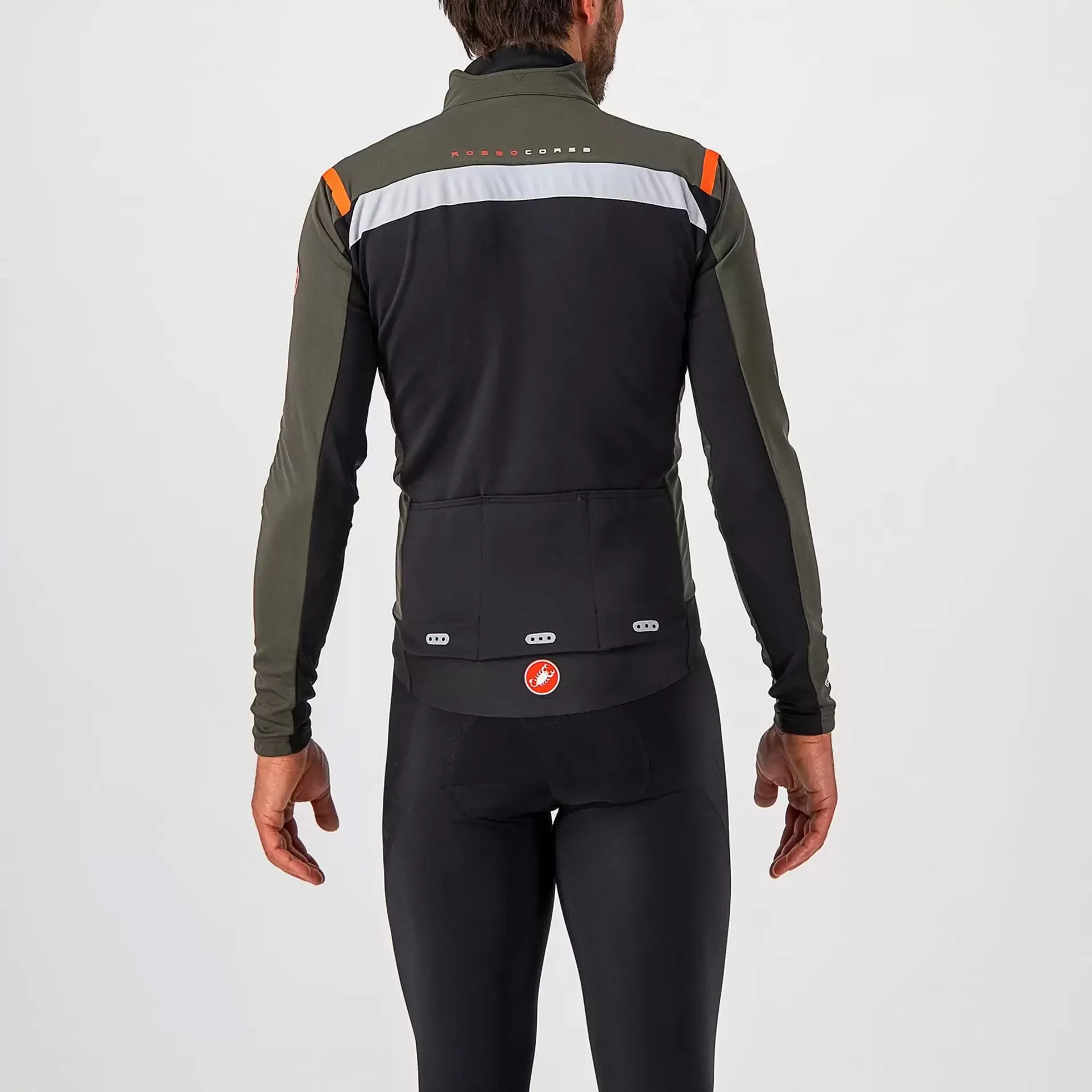 Castelli Alpha RoS 2 Light Jacket / Green Tea/Military Green/Blk