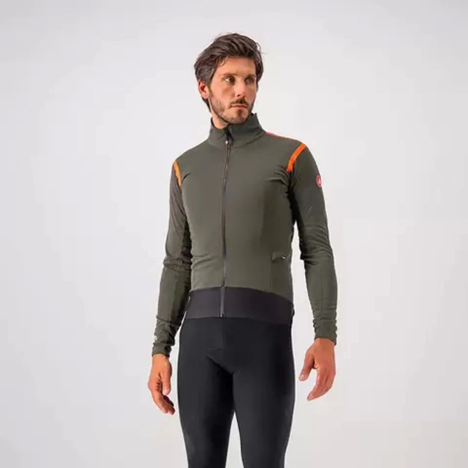 Castelli Alpha RoS 2 Light Jacket / Green Tea/Military Green/Blk