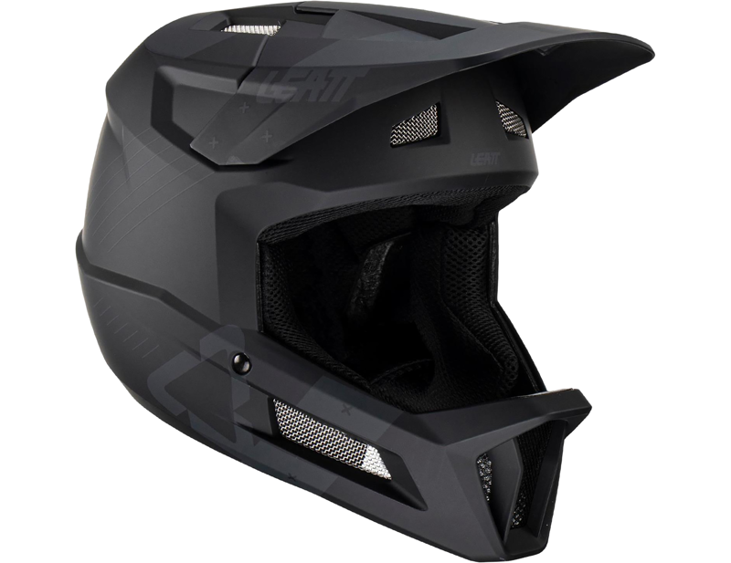 Leatt Gravity 2.0 Full Face Mountain Bike Helmet in Stealth Black/Grey
