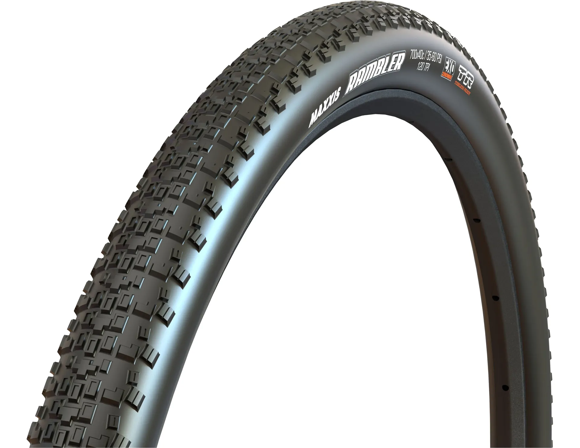 Maxxis Rambler 700x38c Dual Compound EXO Tubeless Tyre in Black