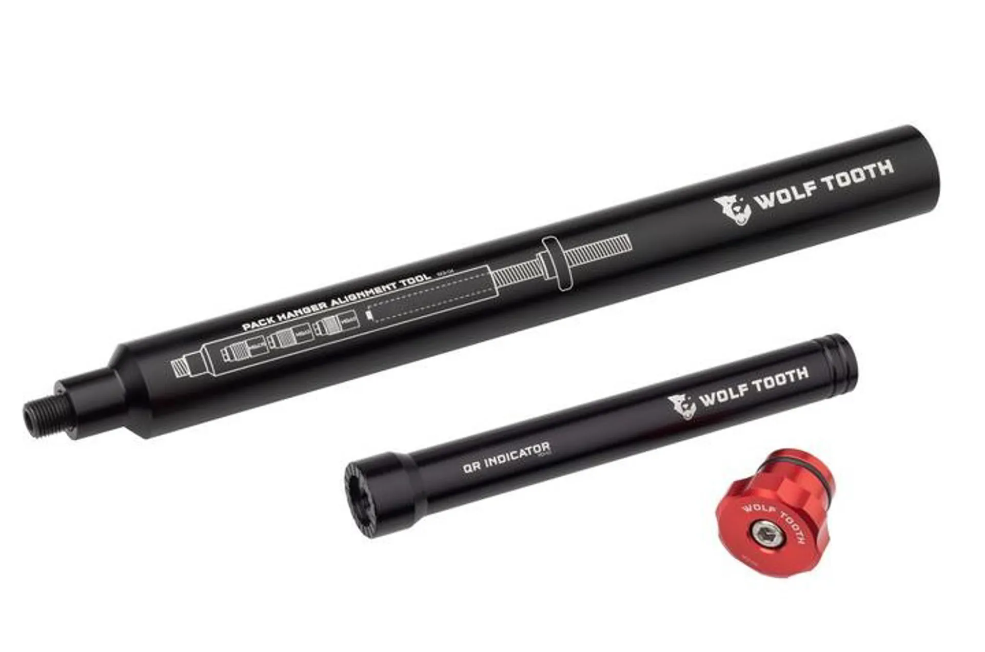 Wolf Tooth Pack Hanger Alignment Tool in Black with Quick Release