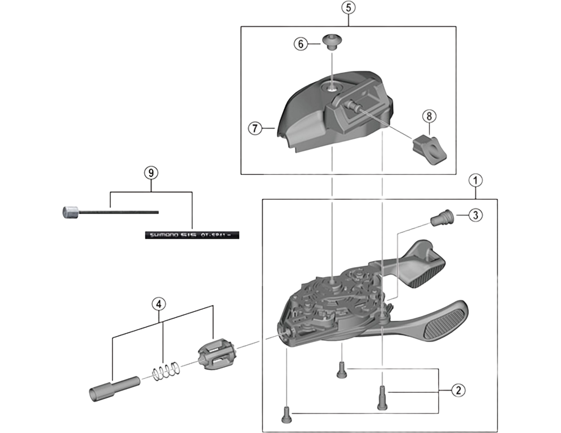 Shimano SL-M8100-I base cover fixing screw unit