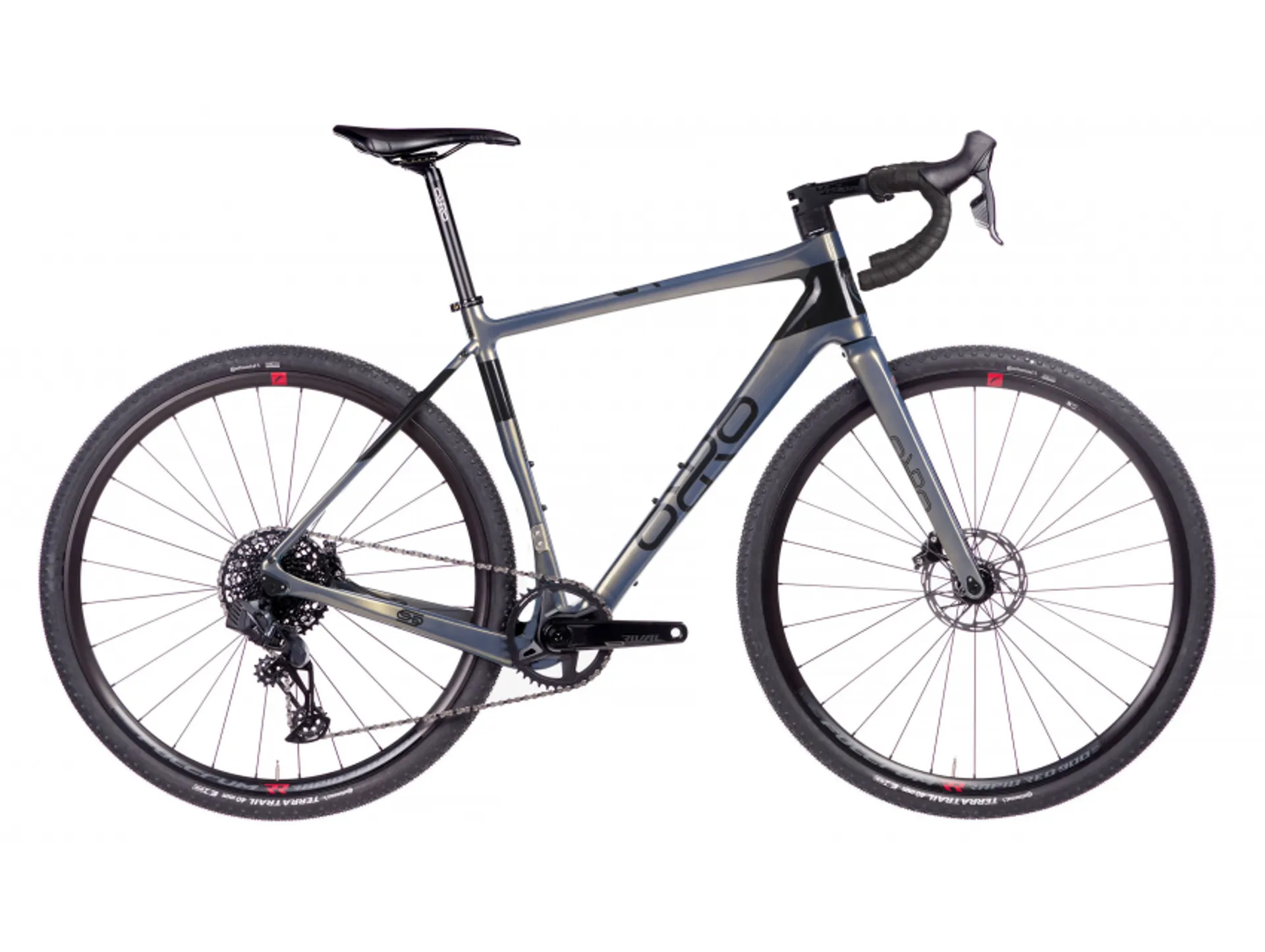 Orro Terra C Rival AXS XPLR Carbon Gravel Bike 2023 in Radiant Steel Gloss
